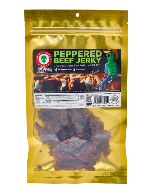 Grass-Fed Premium Beef Jerky | Alien Fresh Jerky | Baker, CA | UFO Themed Store