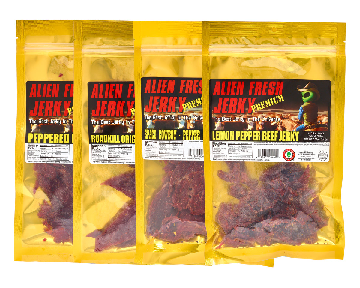 The Classics Savory 4-Pack (3.25oz Bags) | Alien Fresh Jerky | Alien ...