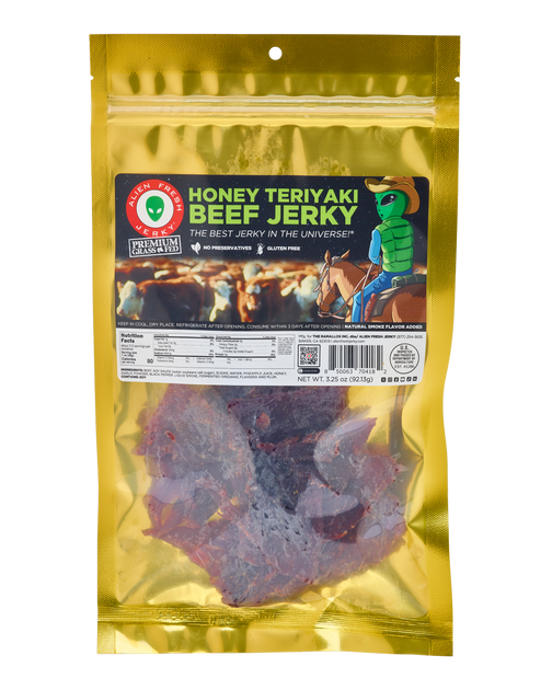 Grass-Fed Premium Beef Jerky | Alien Fresh Jerky | Baker, CA | UFO ...