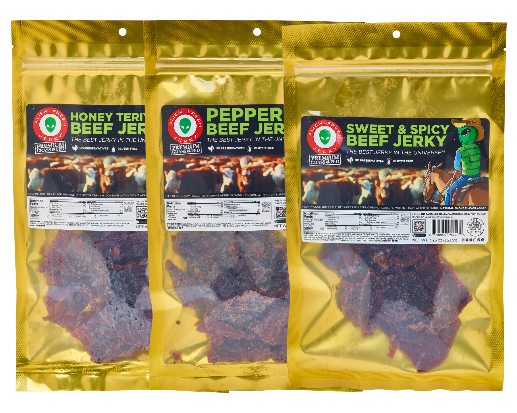 Alien Fresh Jerky | Premium Handmade Beef Jerky Online | Baker, CA