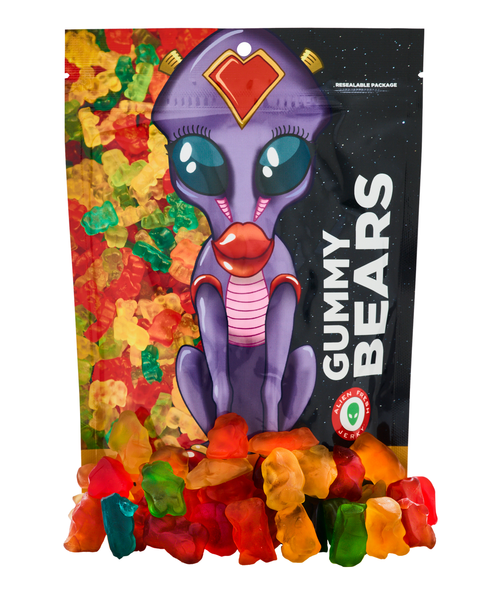 Gummy Bears | Alien Fresh Jerky | Alien Themed Snacks