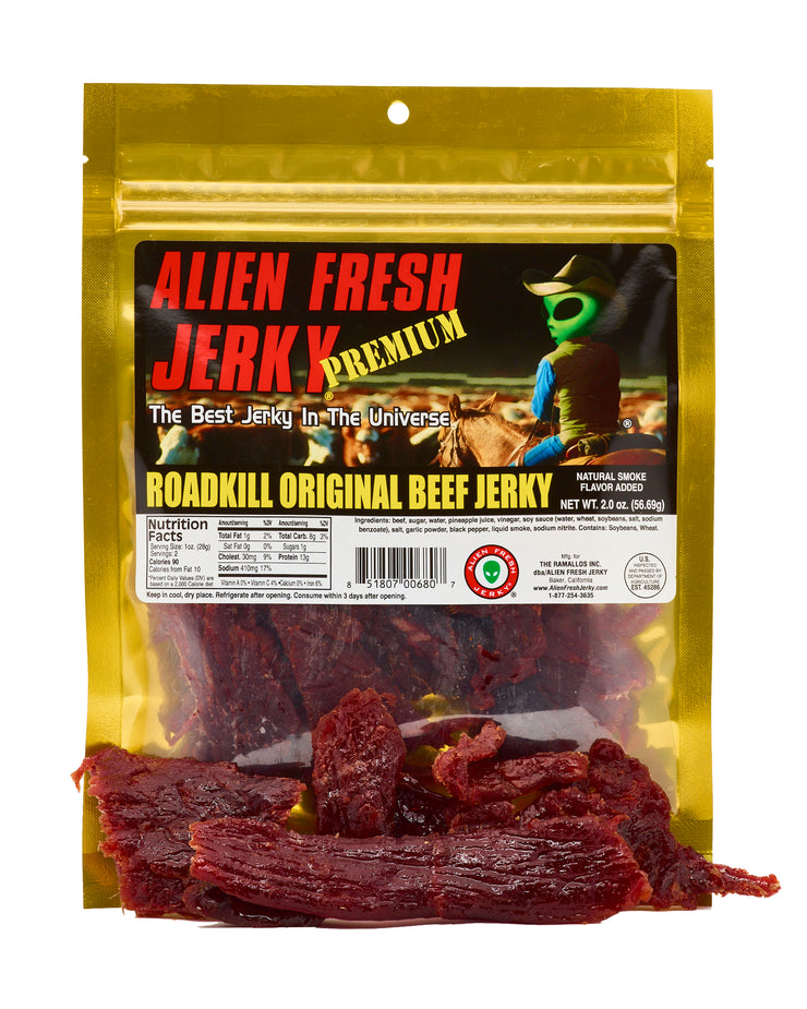 Alien Fresh Jerky | Roadkill Original Beef Jerky (2 oz)