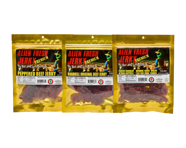 Snack Size Packs & Bundles – Alien Fresh Jerky
